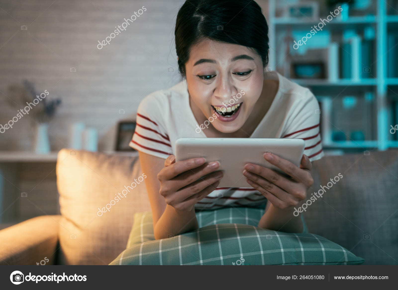 Binge watching lifestyle night — Stock Photo © primagefactory #264051080