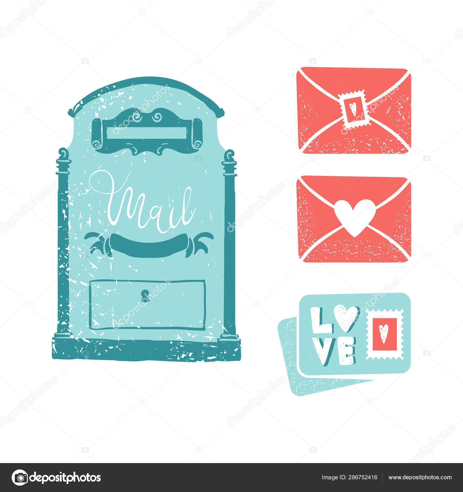 Valentine Mailbox Clip Art