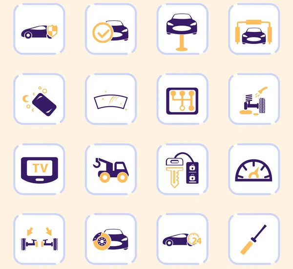 Auto service icons — Stock Vector © colorlife #7856676