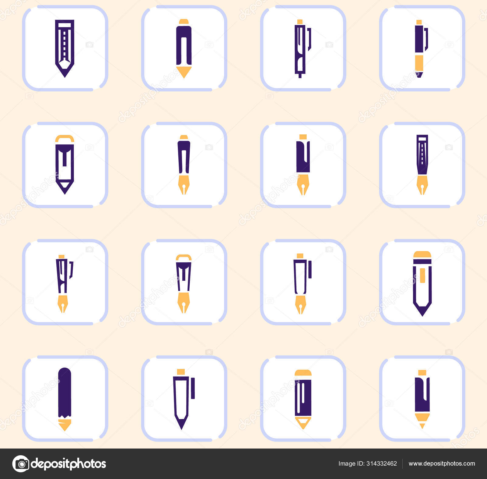 Edit icons set Stock Vector by ©Lisess 314332462