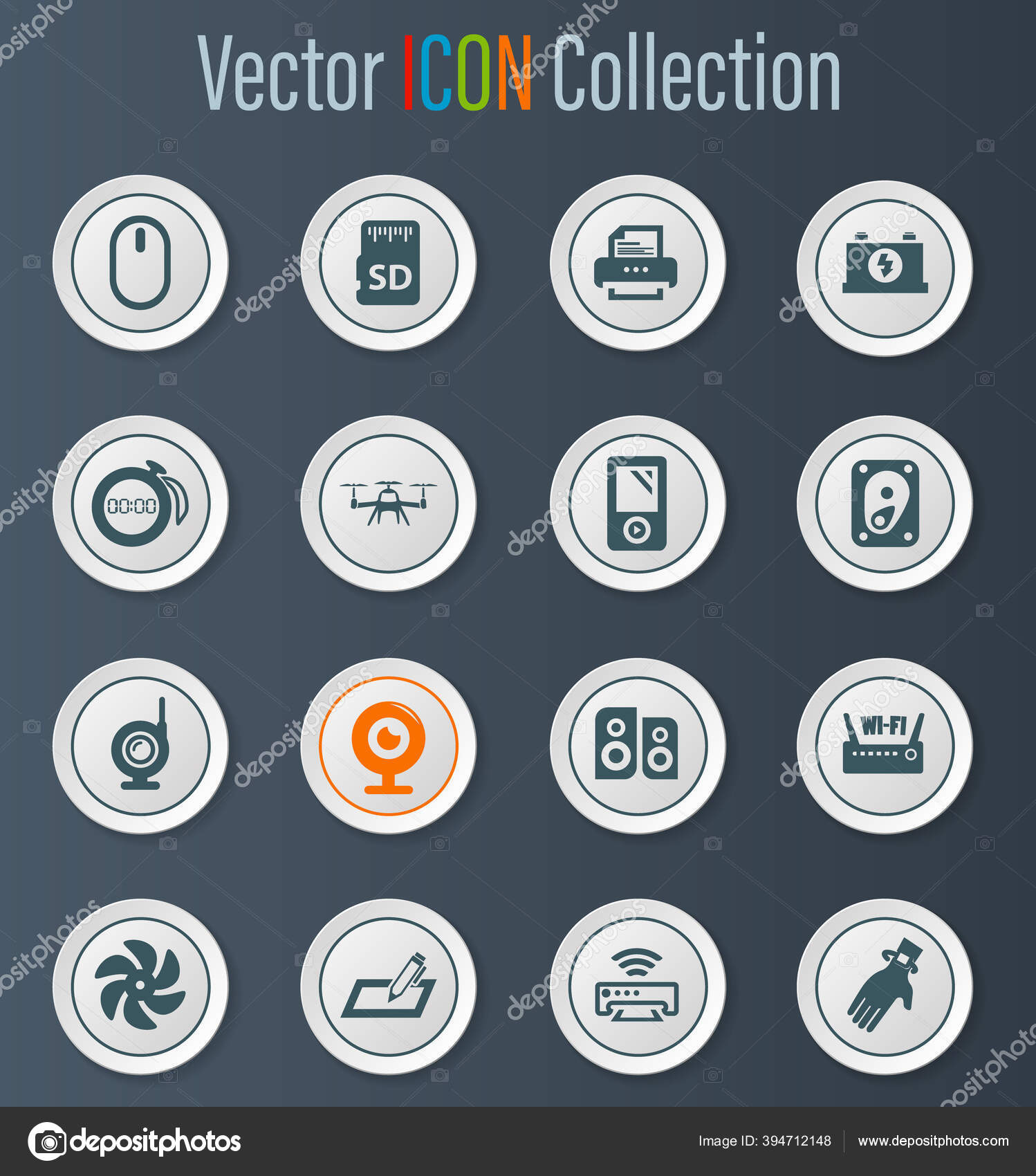 Devices Vector Icons User Interface Design Stock Vector by ©Lisess ...