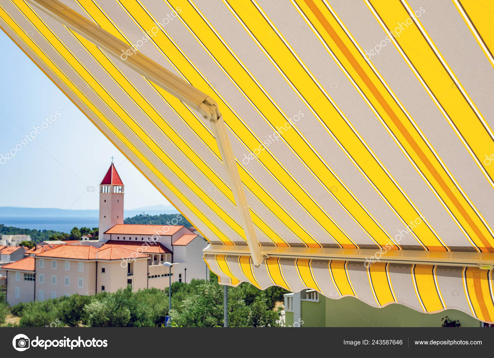 New terrace awning. Stock Photo by ©tanya.rozhnovskaya@gmail.com 243587646