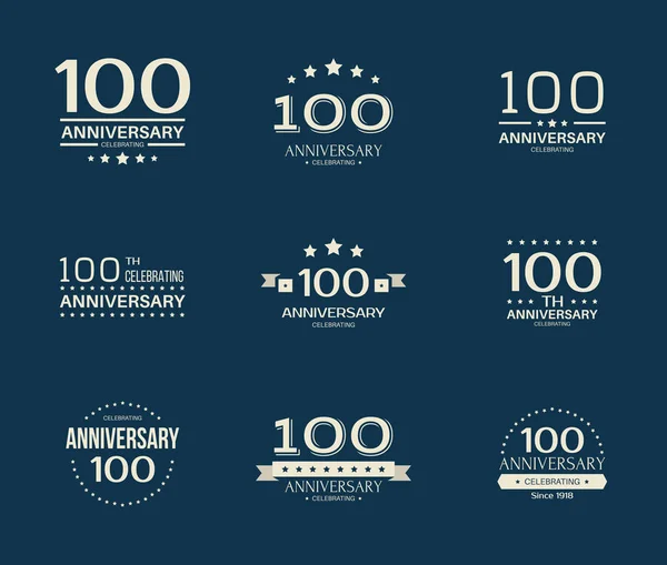 473 100th anniversary logo Vector Images | Depositphotos