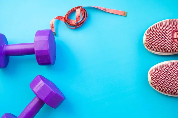 Fitness background, Equipment for gym and home dumbbell and Snea Stock ...