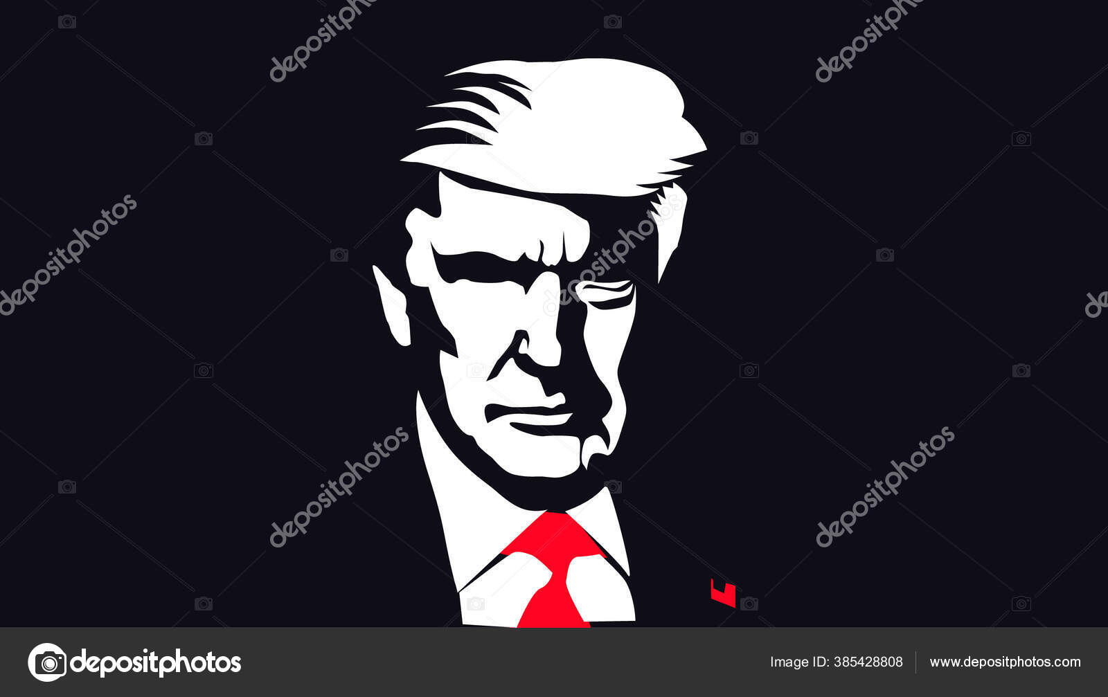 "WASHINGTON D.C., USA" - June 2020: Portrait illustration of American ...