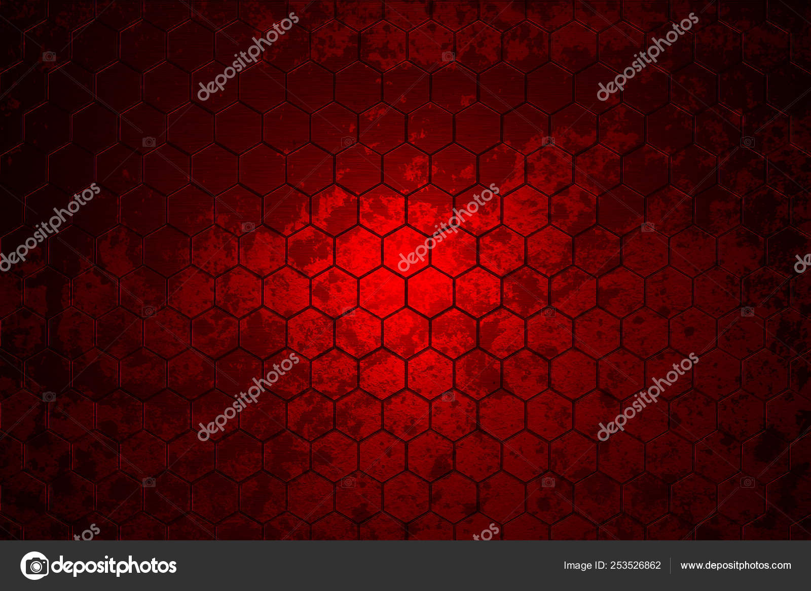 Dark red hexagon background and real texture Stock Photo by ©koo 253526862