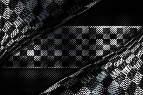 Carbon fiber background. checkered pattern. 3d illustration mate Stock ...