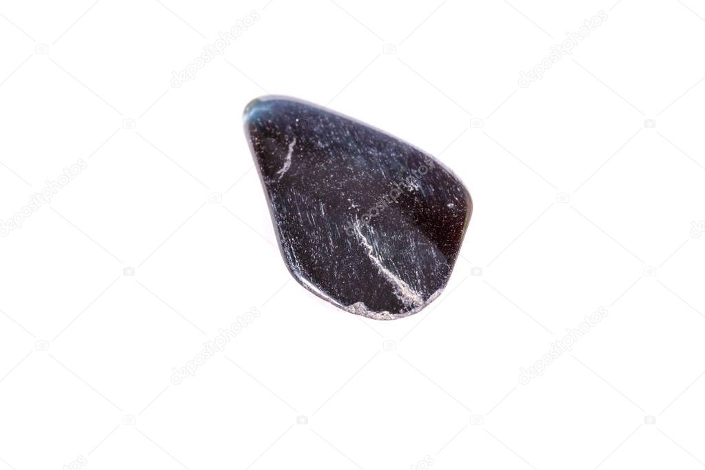 Macro Mineral Stone Falcon Eye White Background Close — Stock Photo ...