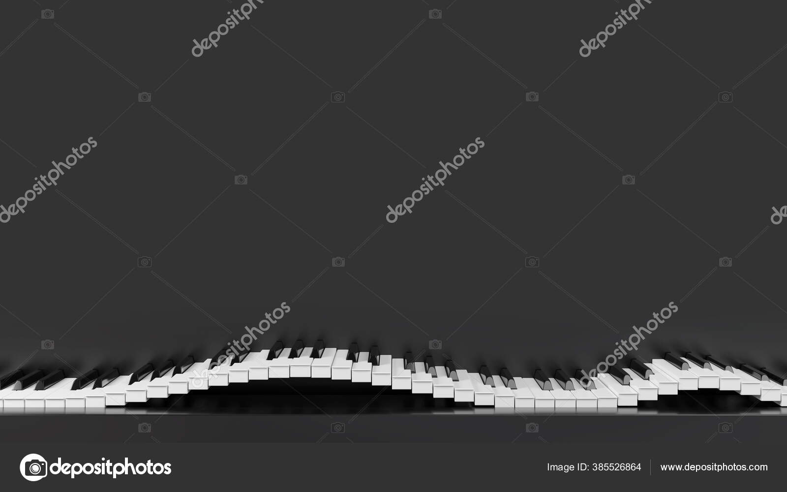 Wavy grand piano keyboard background. Abstract design for music banners ...