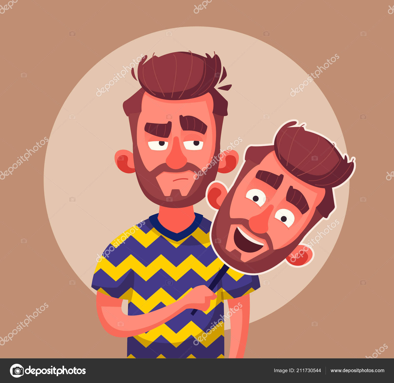 Skeptical Cartoon Face