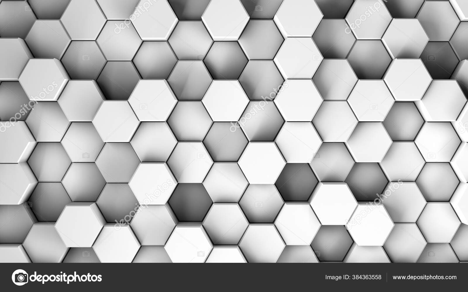 Gray Honeycomb Pattern