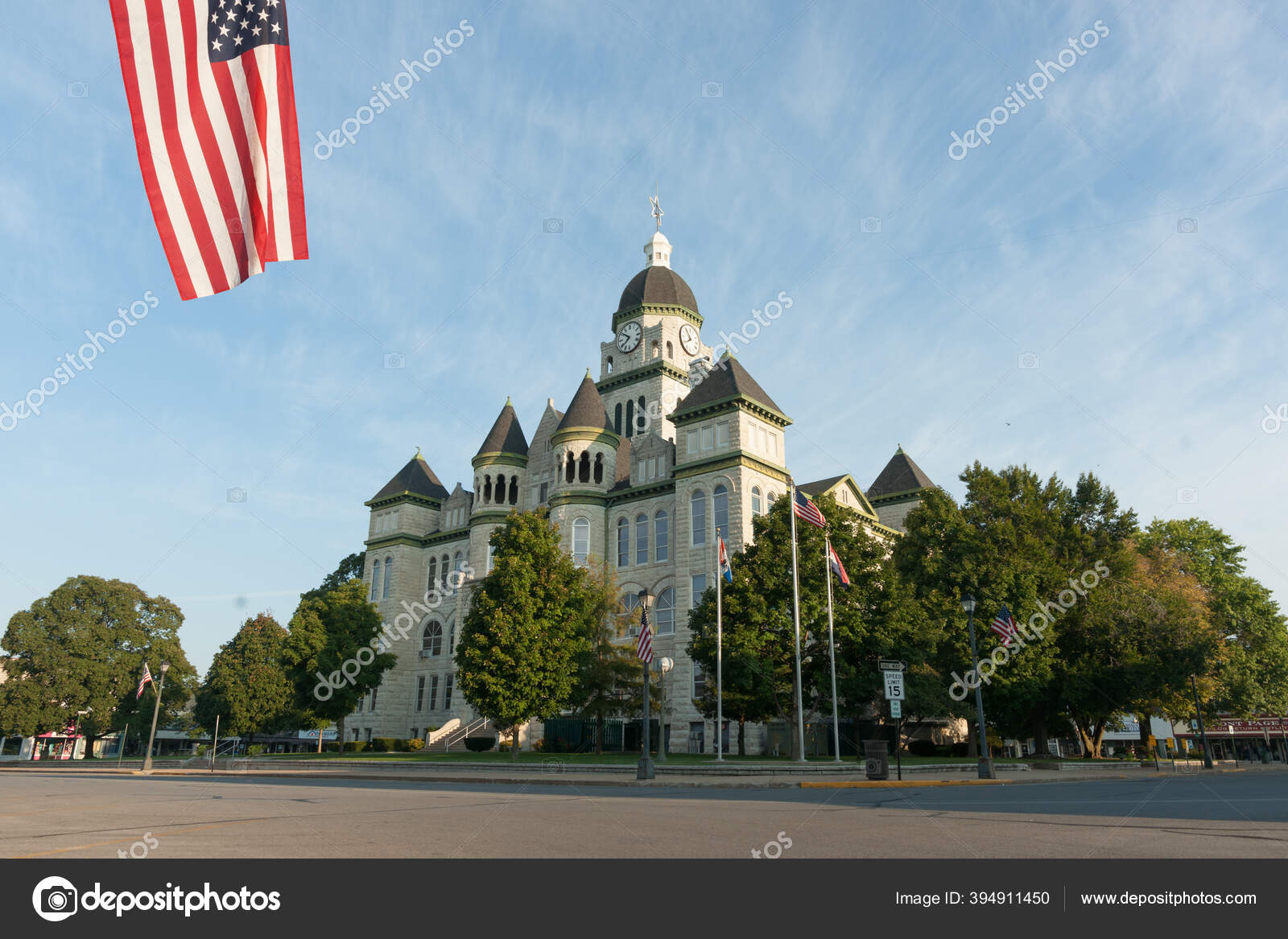 Carthage Usa September 2015 Jasper County Courthouse Street View ...