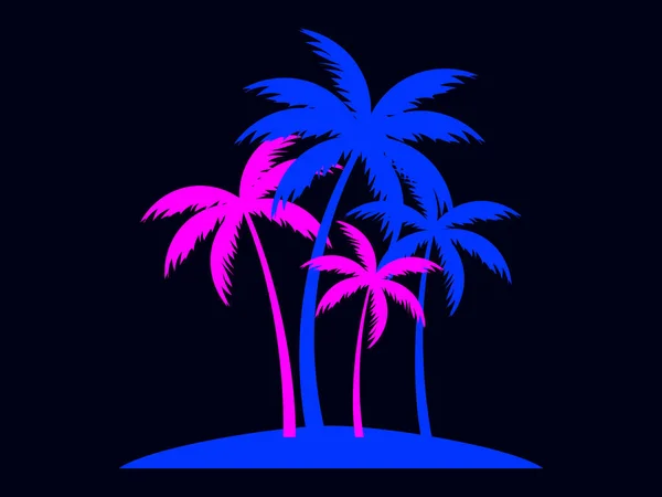 100,000 Synthwave palm trees Vector Images | Depositphotos