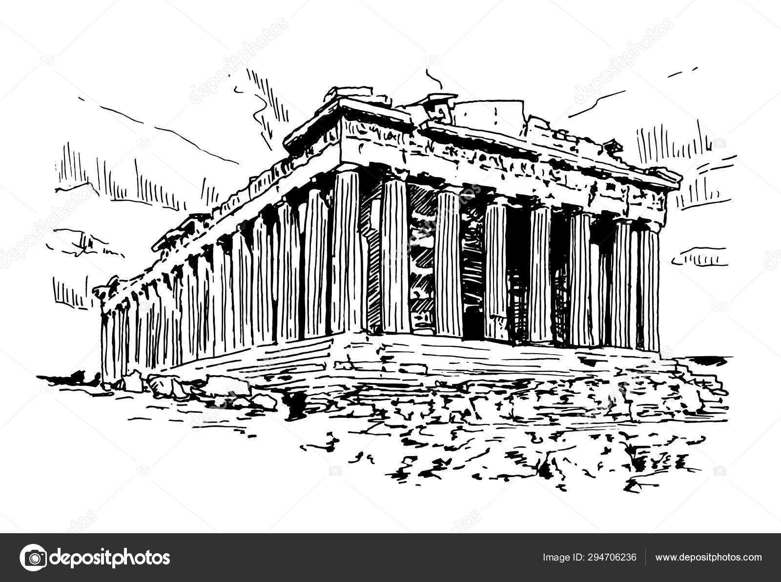 Parthenon In Athens Vector Sketch Illustration Stock Vector Image by ... Parthenon In Athens Vector Sketch Illustration Stock Vector Image by ...