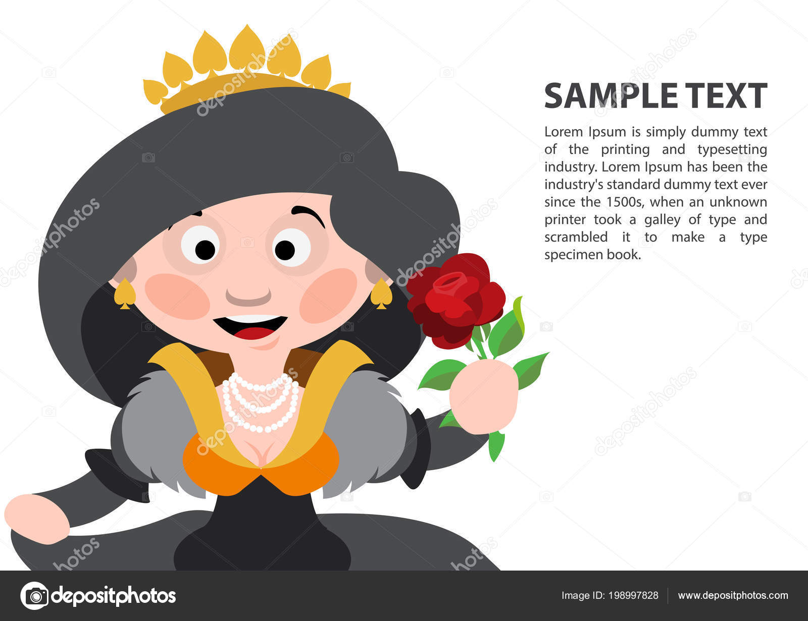 Queen Spades Isolated White Background Stock Vector by ©filkusto 198997828