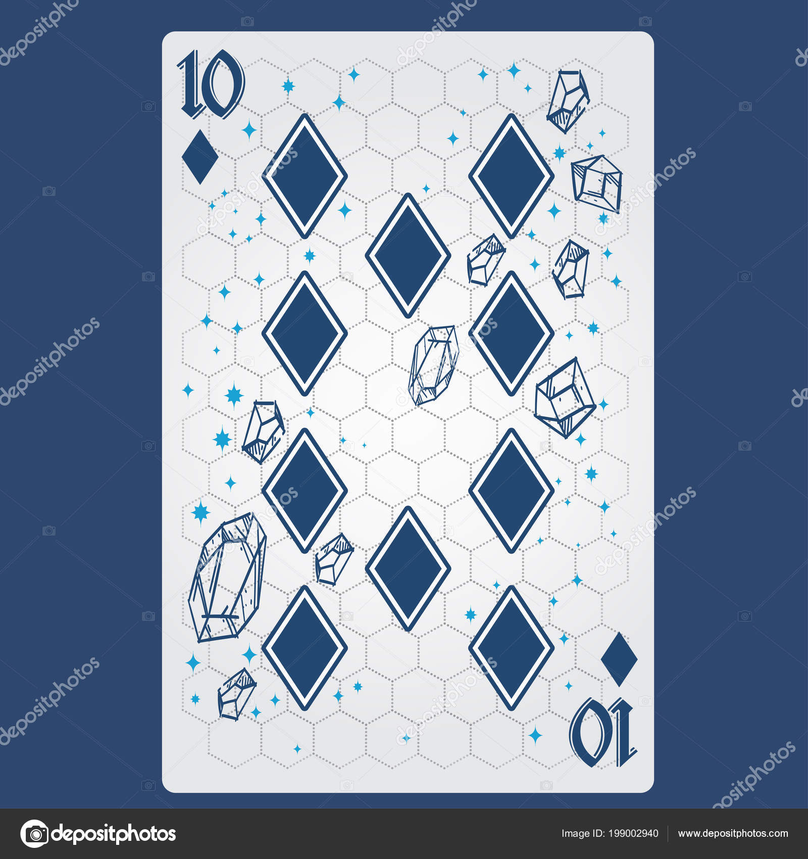 10 Of Diamonds Card