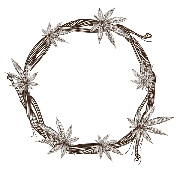 Marijuana Frame Cultivation Culture Cannabis Using Stock Vector Image ...