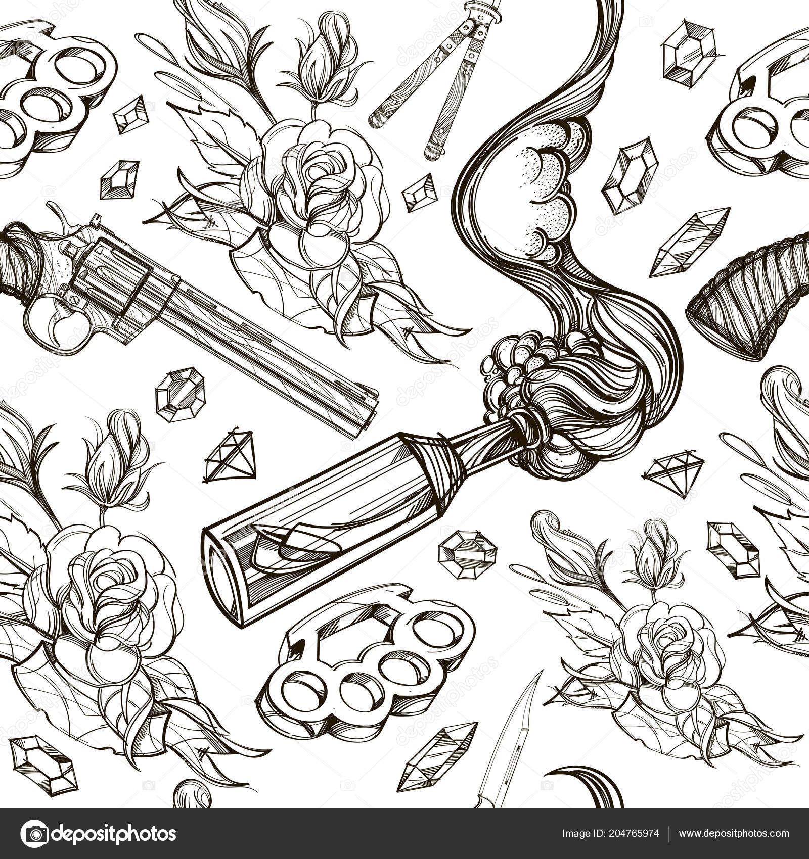 Molotov Cocktail Drawing