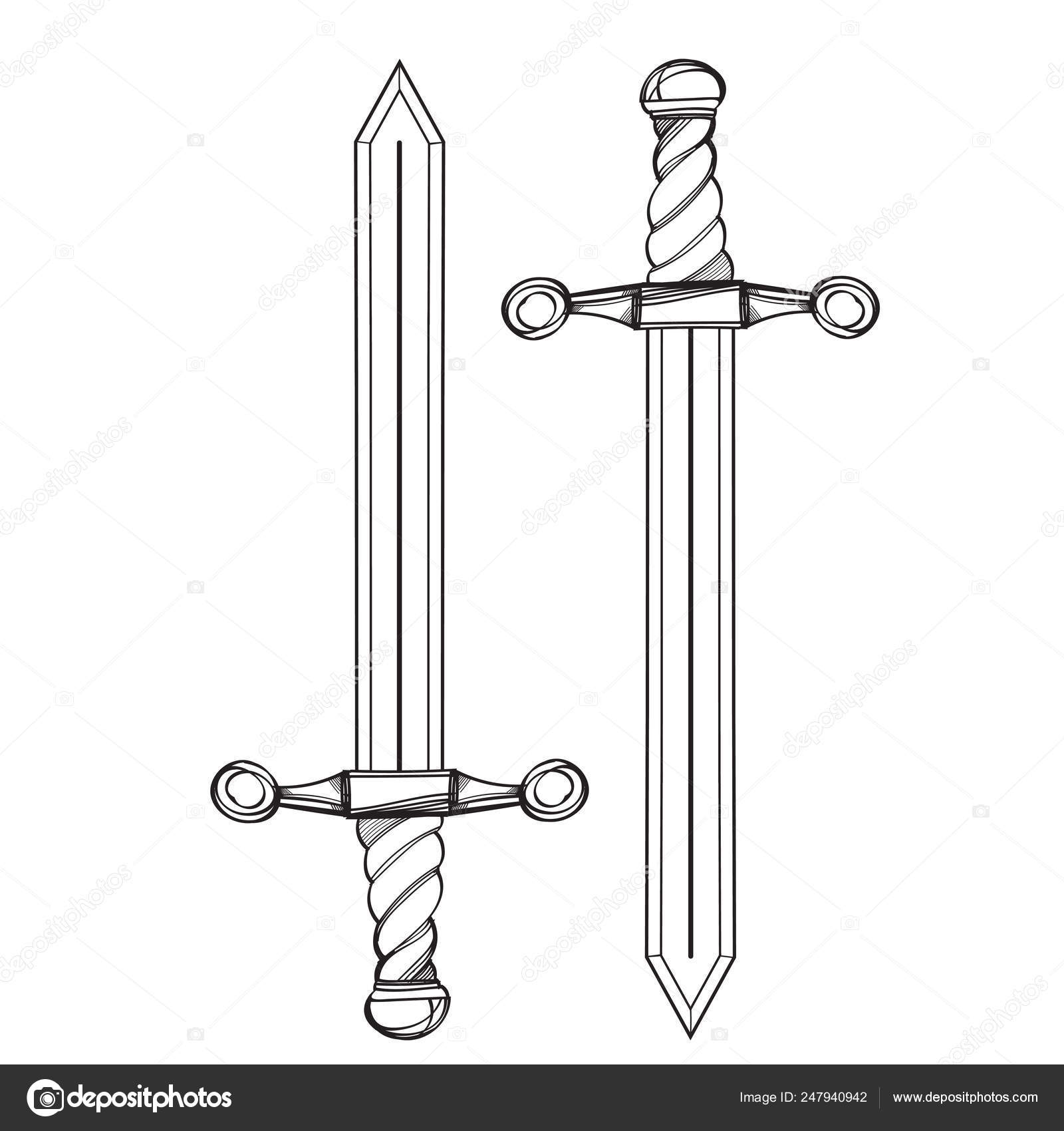 Medieval Sword Template
