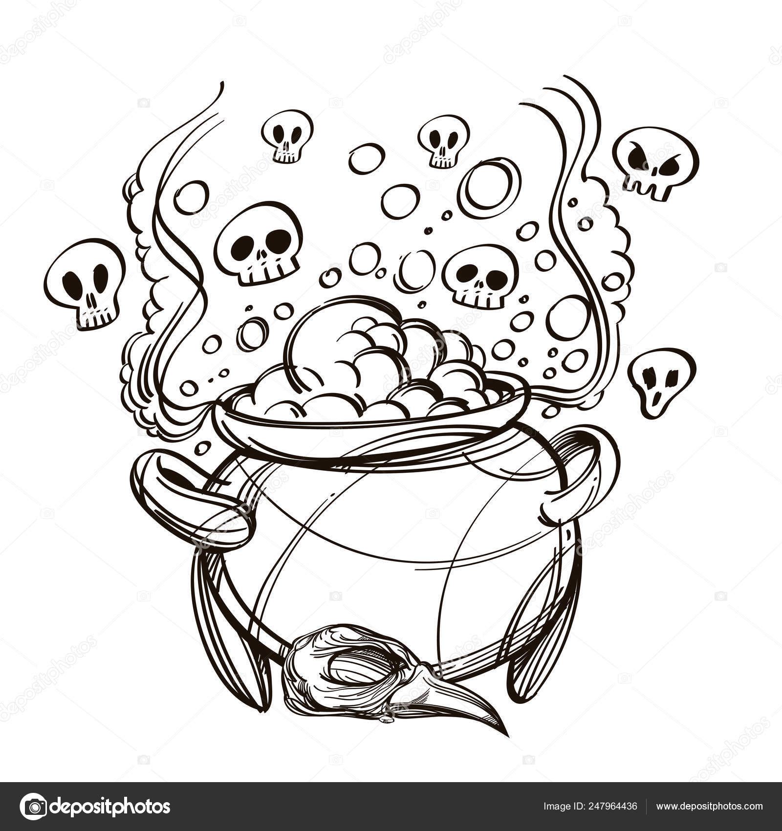 Witch Cauldron Drawing Sale Discontinued | www.pinnaxis.com