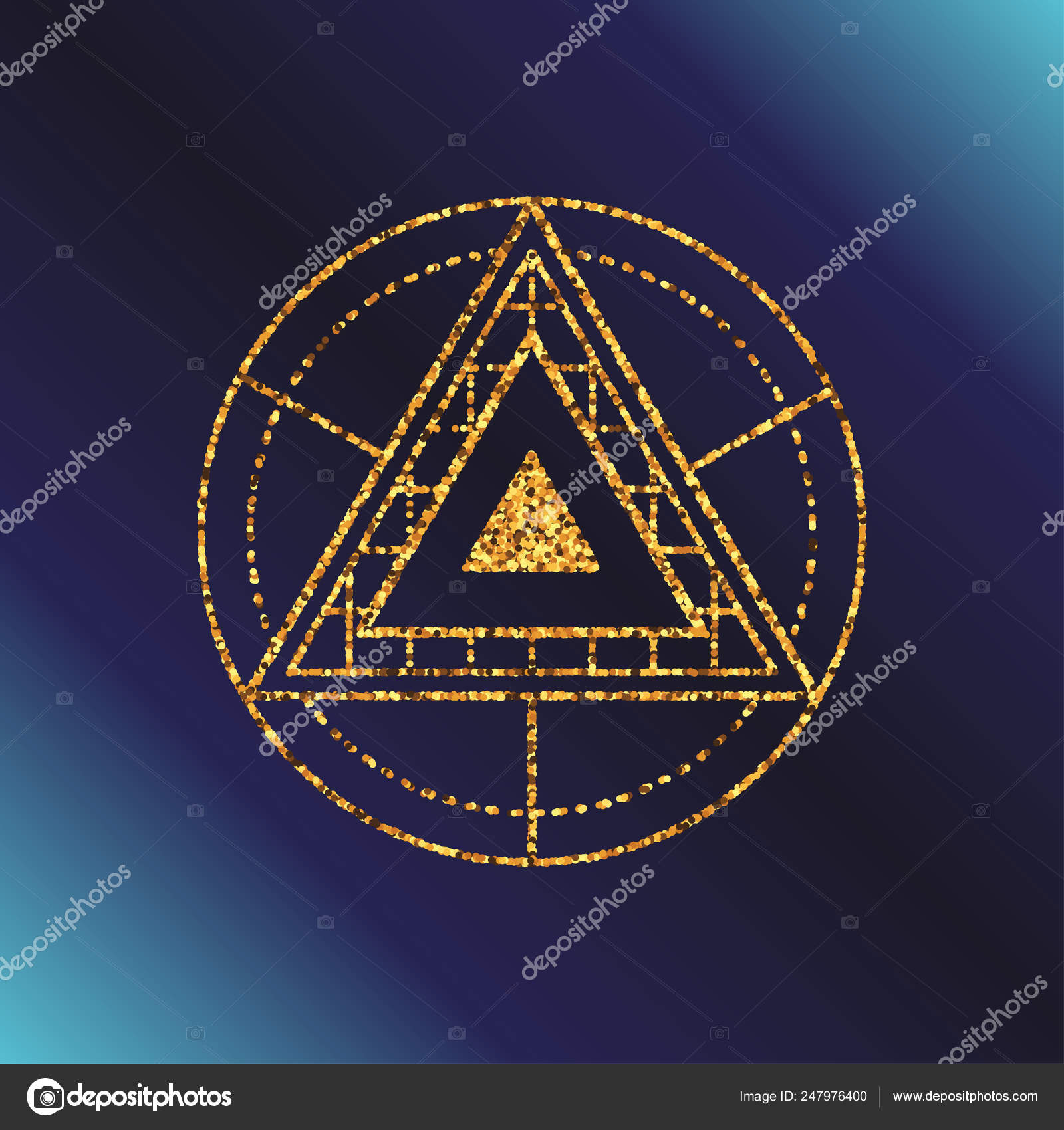 Alchemy Symbols Gold