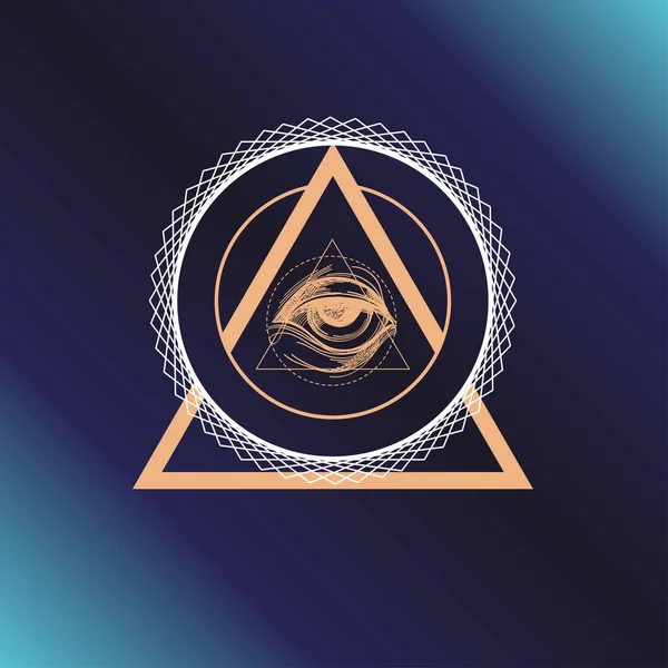 Triangle, eye, symbol, silhouette Stock Vector Image by ©betti.luna ...