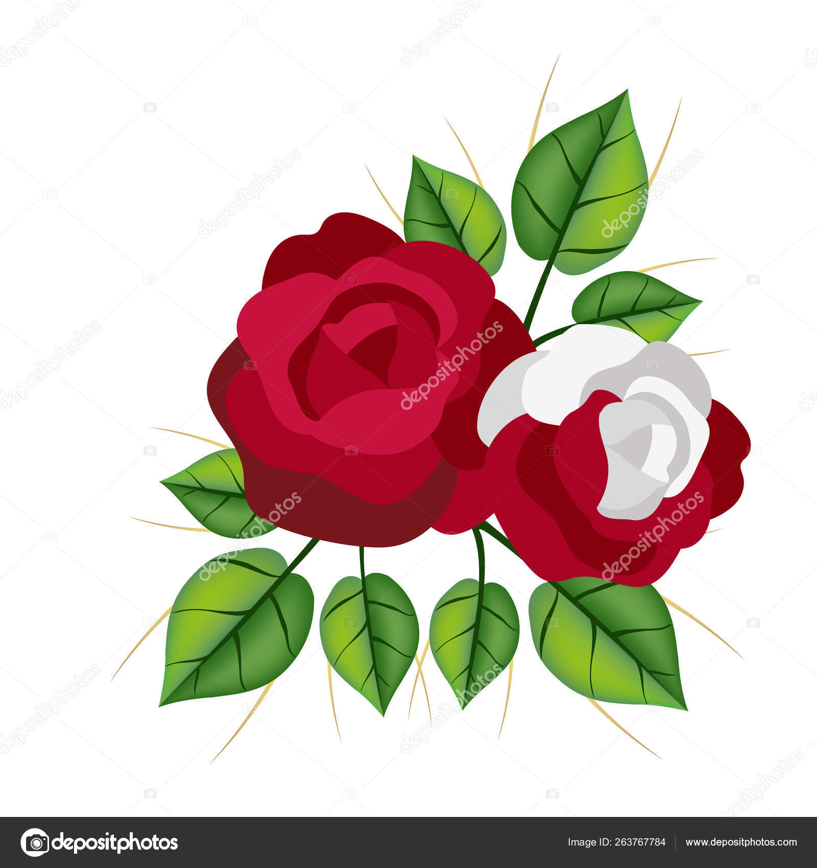 Roses from the Queen's Garden from the collection of Alice characters ...