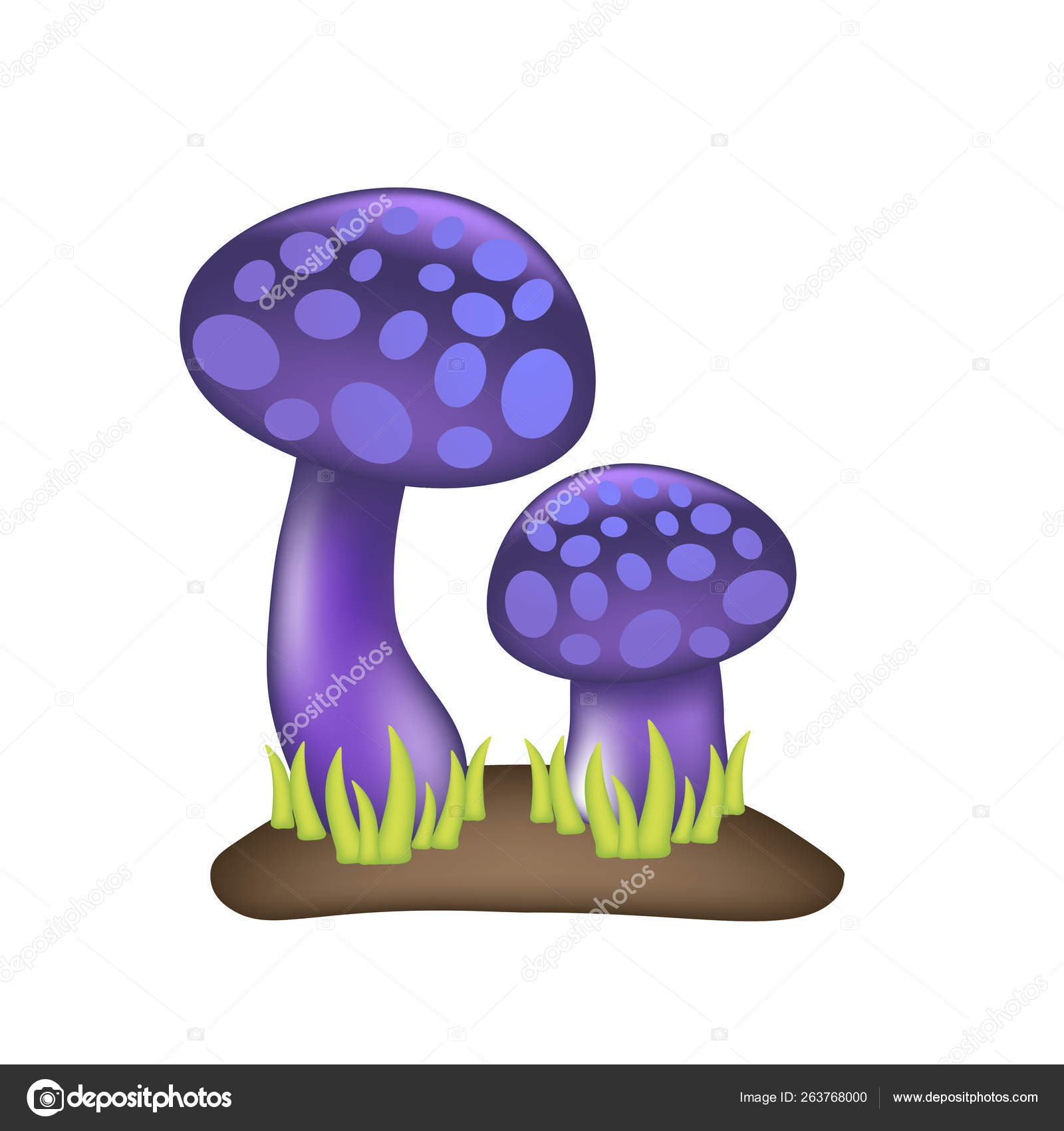 Magic Mushrooms from the collection of Alice characters in Wonderland ...