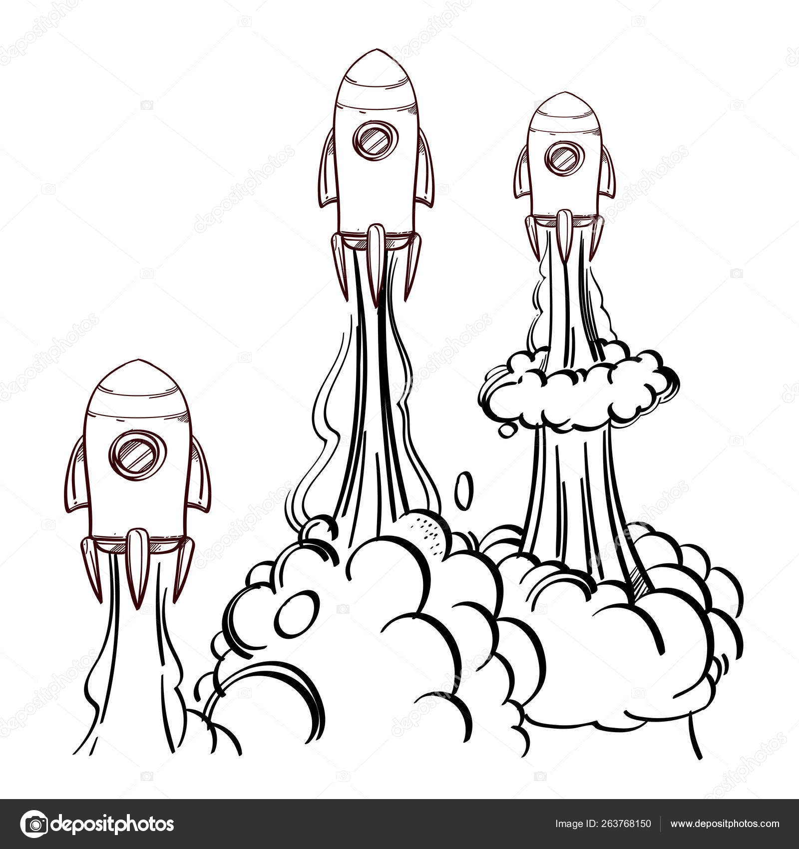 Three Clipart Black And White