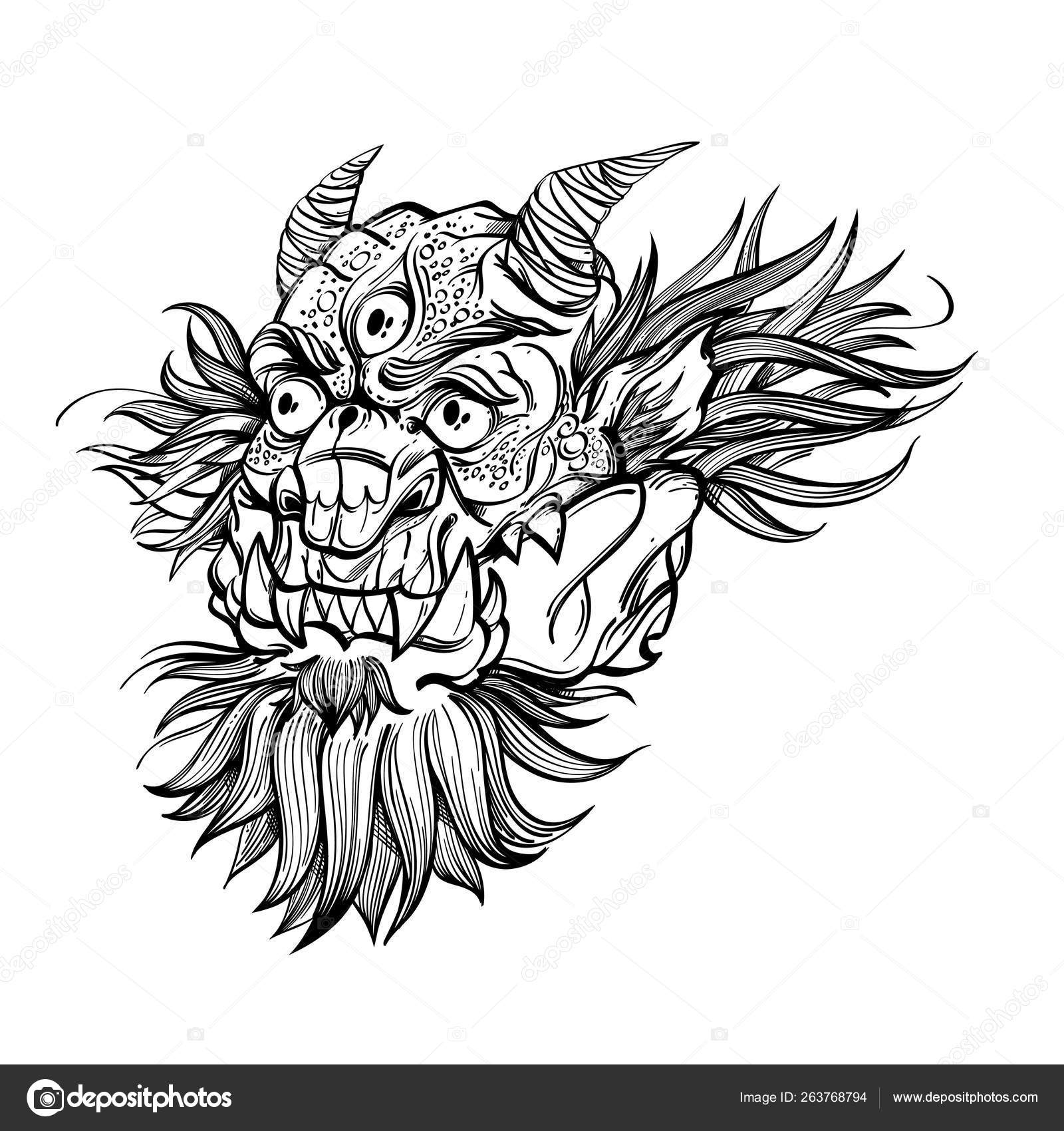 Japanese native mask. Stock Vector Image by ©filkusto #263768794