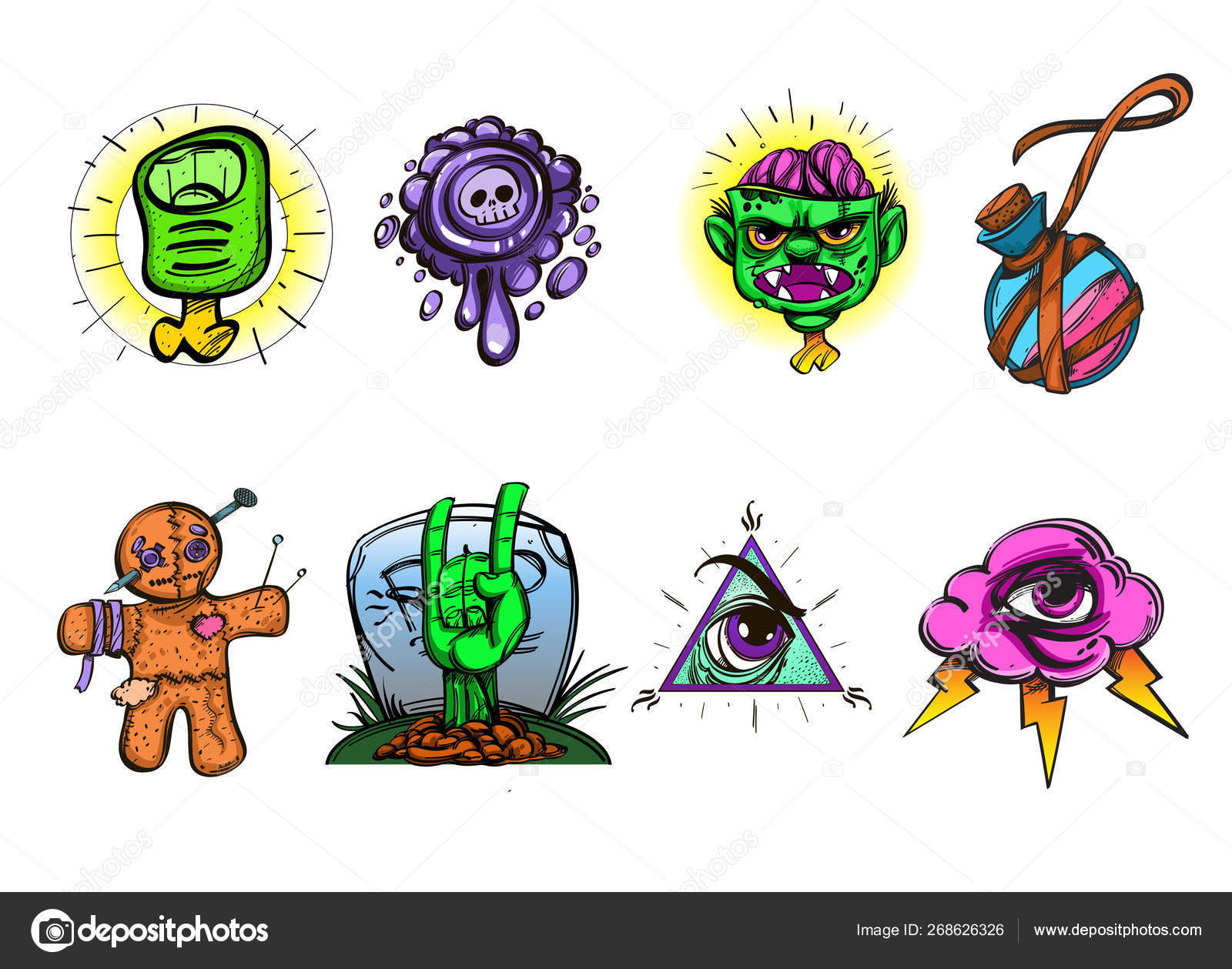 Magic Sacred Items. Magical fairy collection. Stock Illustration by ...