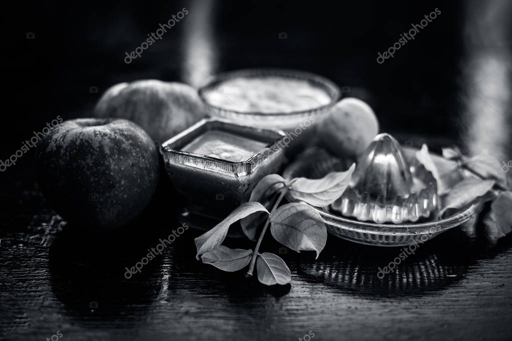 Primer plano del mejor remedio casero o paquete facial para una mejor ...