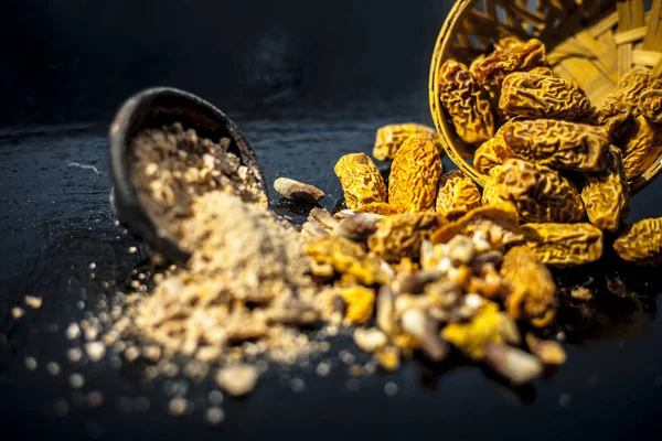 Close Raw Dried Organic Kharek Dried Dates Phoenix Dactylifera Its ...