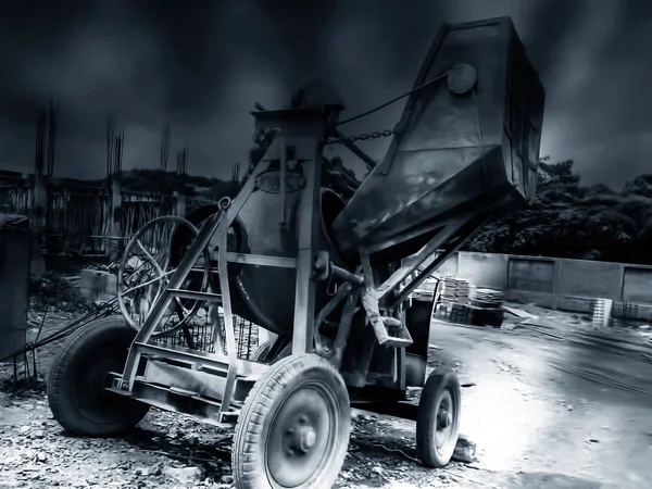 Cement rolling machine or cement roller truck or concrete mixer Stock ...