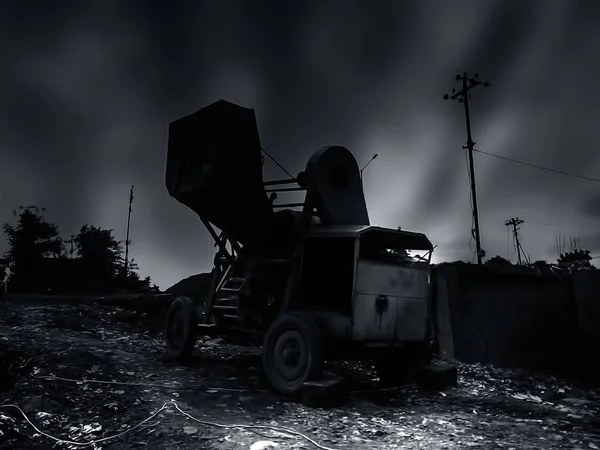 Cement rolling machine or cement roller truck or concrete mixer Stock ...