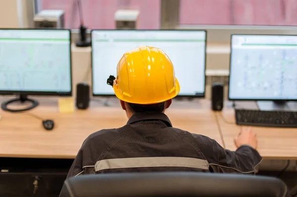 Maintenance engineer inspect relay protection system from control ...