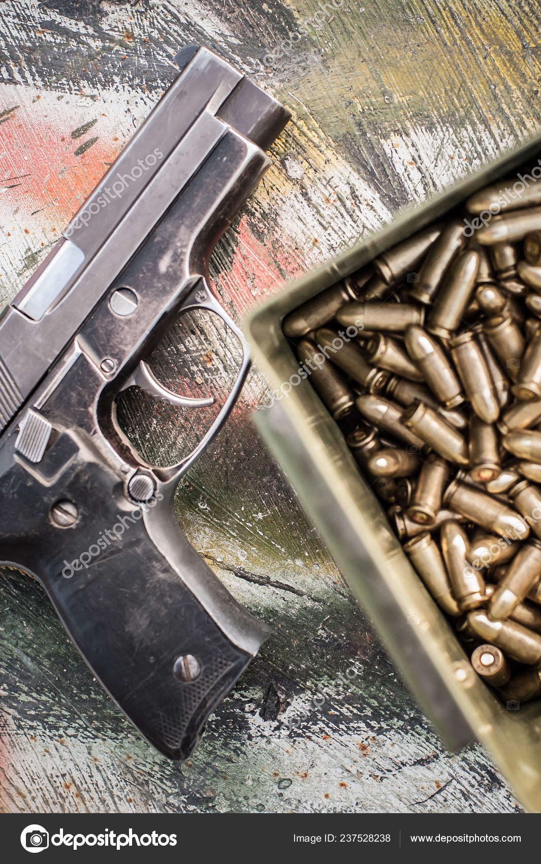 Pistol Shooting Bullet