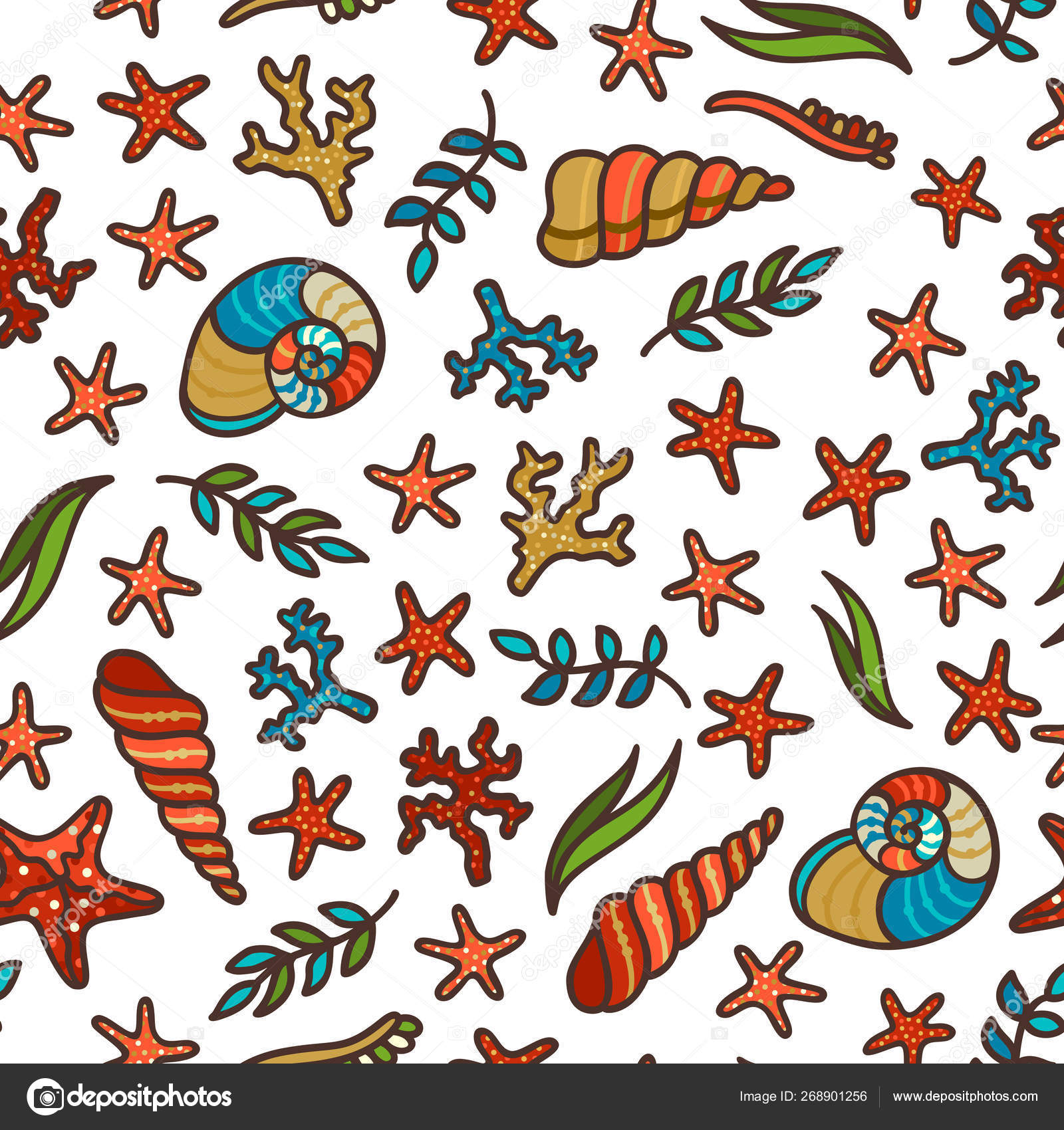 Vector seamless underwater sea pattern. Stock Vector Image by ©Maljuk ...