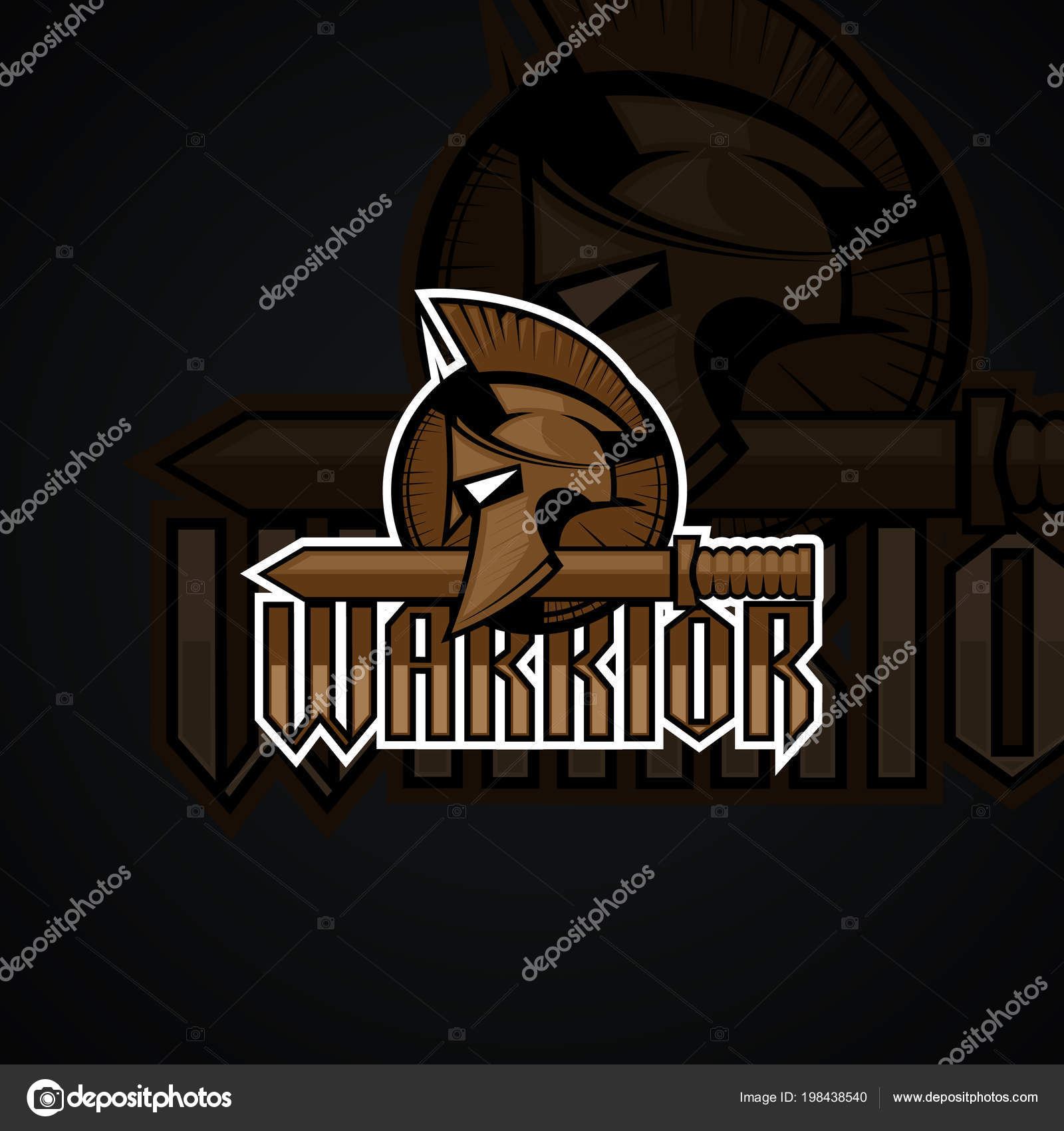 Warrior Logo High Resolution Vector Image Stock Vector Image by ...