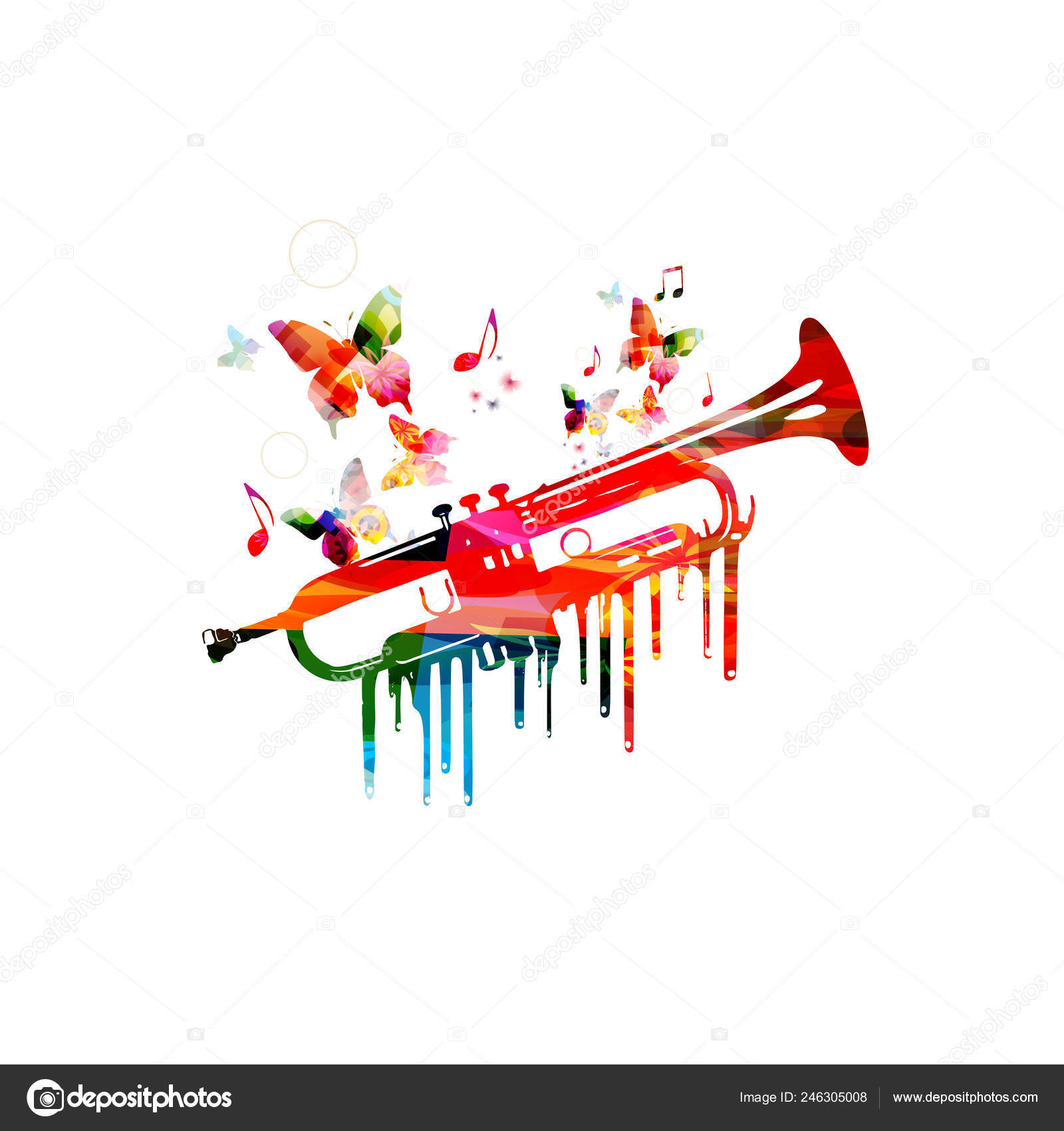Colorful Trombones