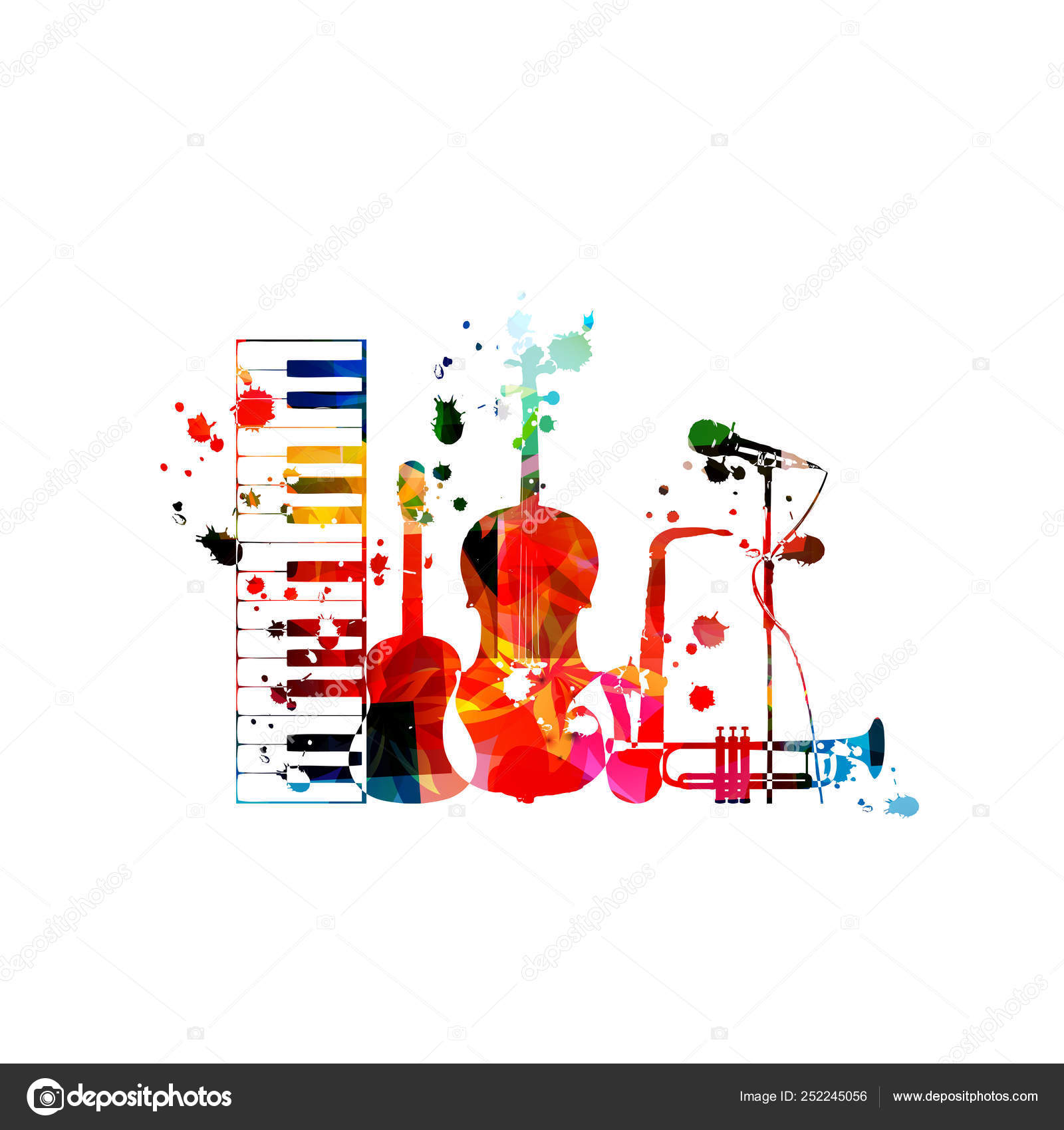 Music Instruments Designs Background