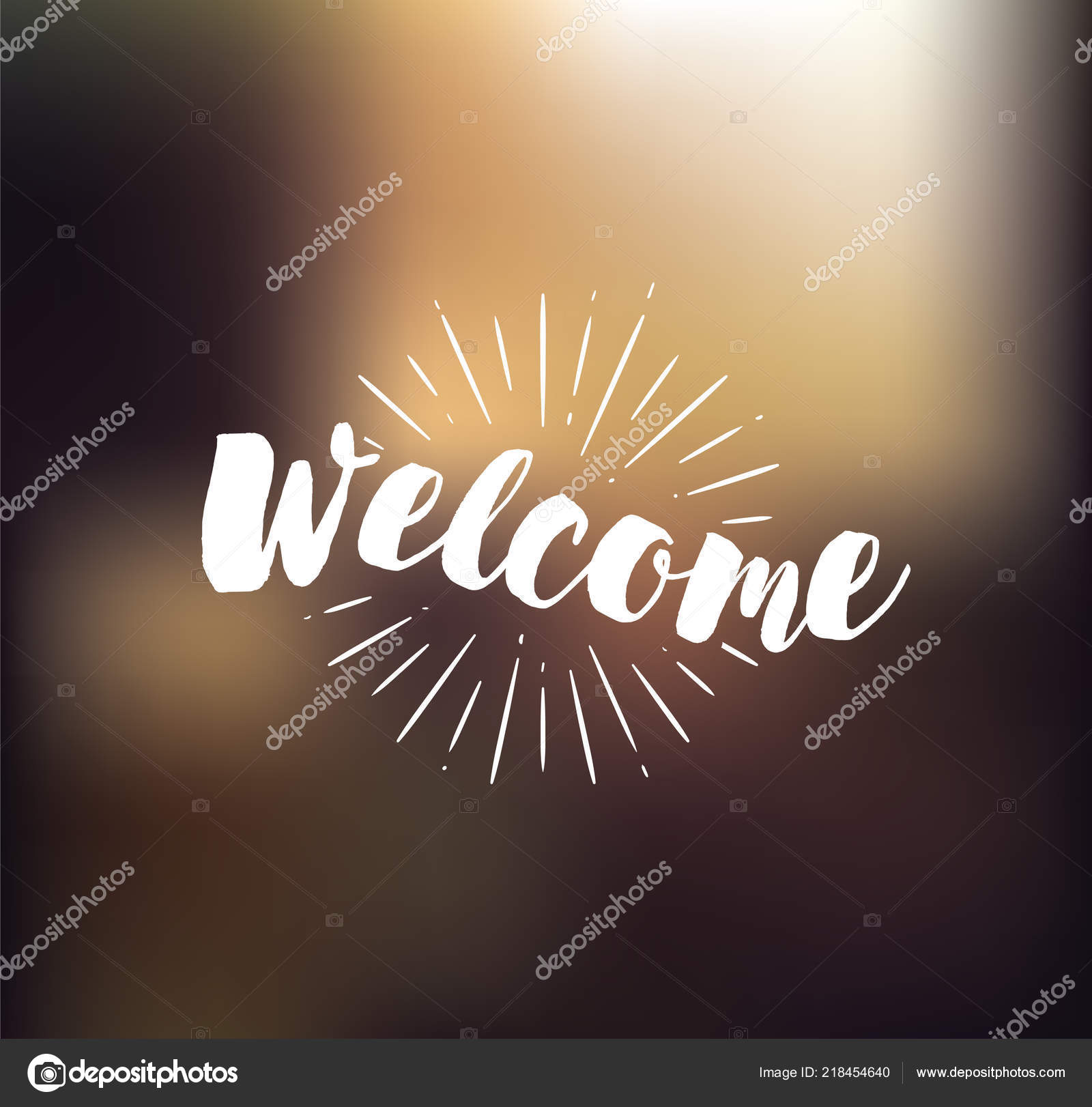 Welcome Typography Poster Invitation Greeting Card Shirt Vector ...
