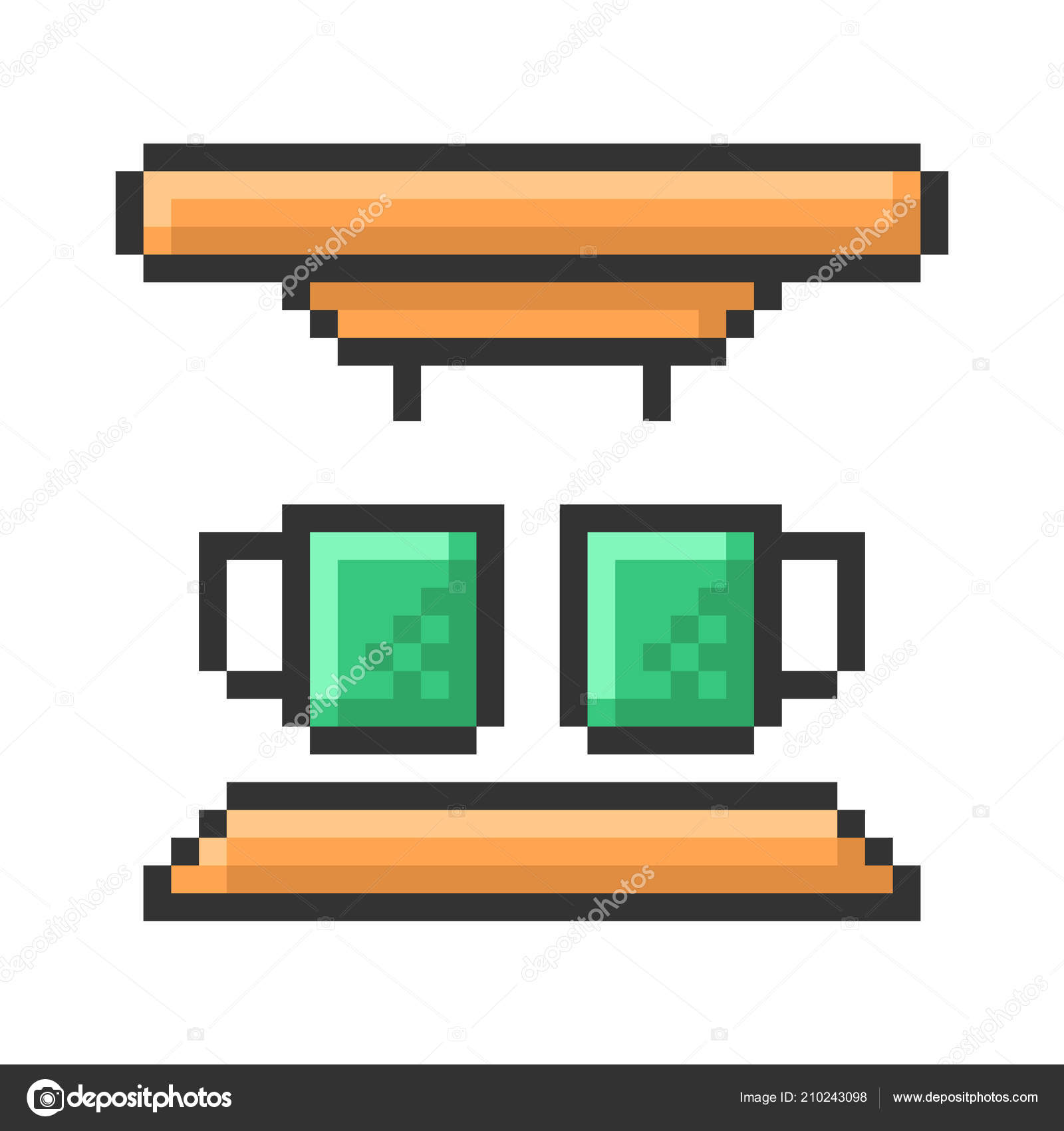 Outlined Pixel Icon Coffee Machine Fully Editable Stock Vector by ...