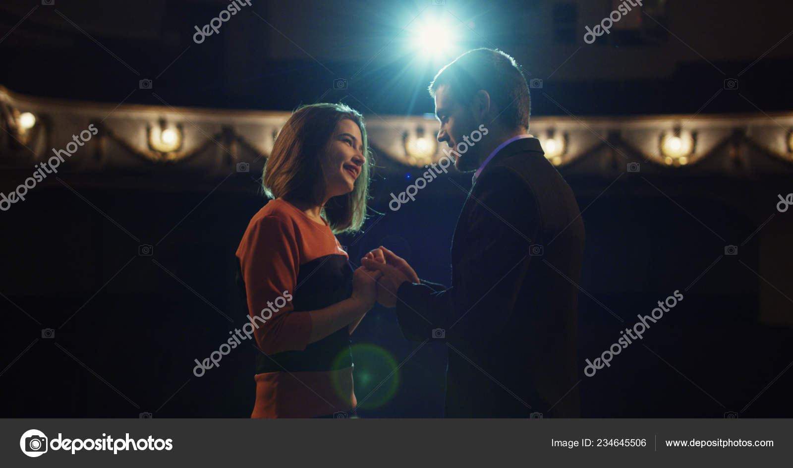 Actors performing a scene in a theater — Stock Photo © EvgeniyShkolenko ...