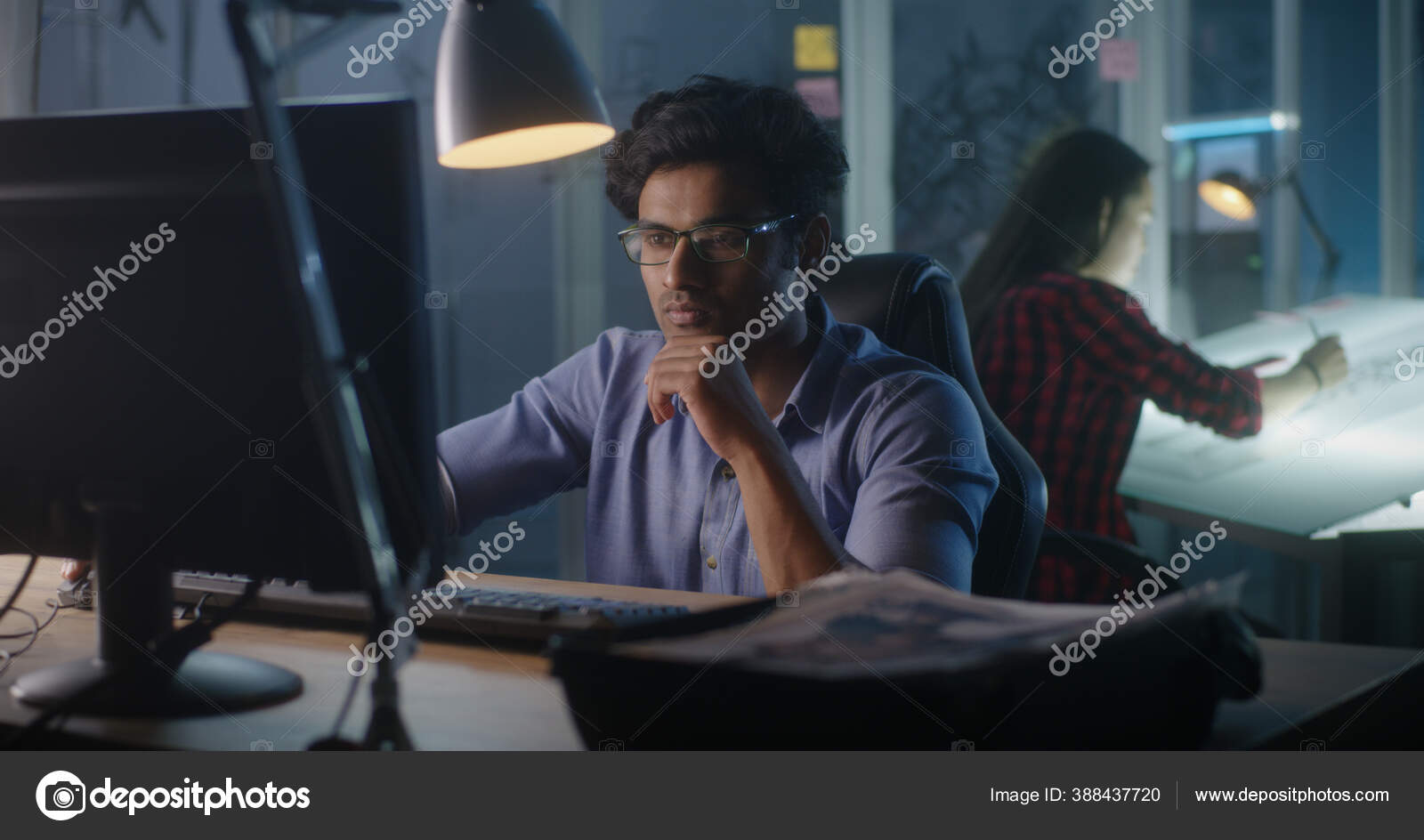 Video Game Programmer At Work