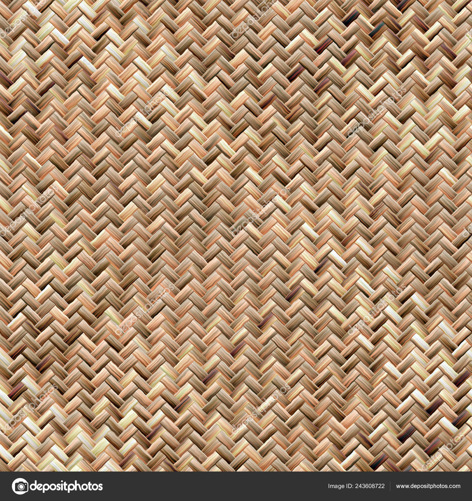 Seamless Texture Basket Surface Bamboo Texture Beige Pattern Background ...