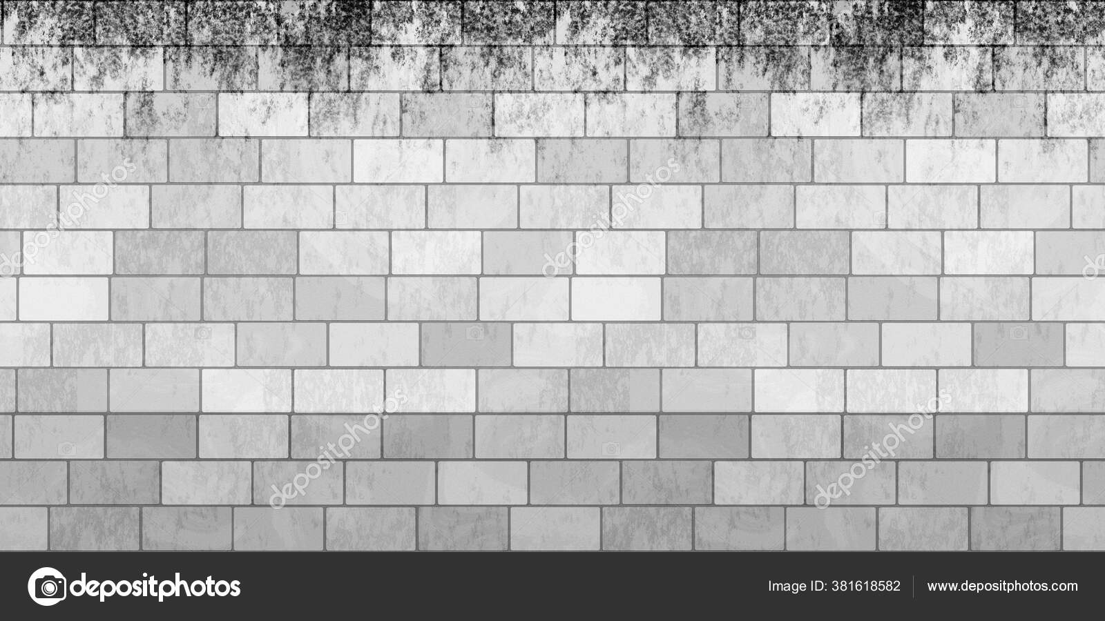 Dirty Brick Wall Grey Wall Monochrome Industrial Background Grunge ...