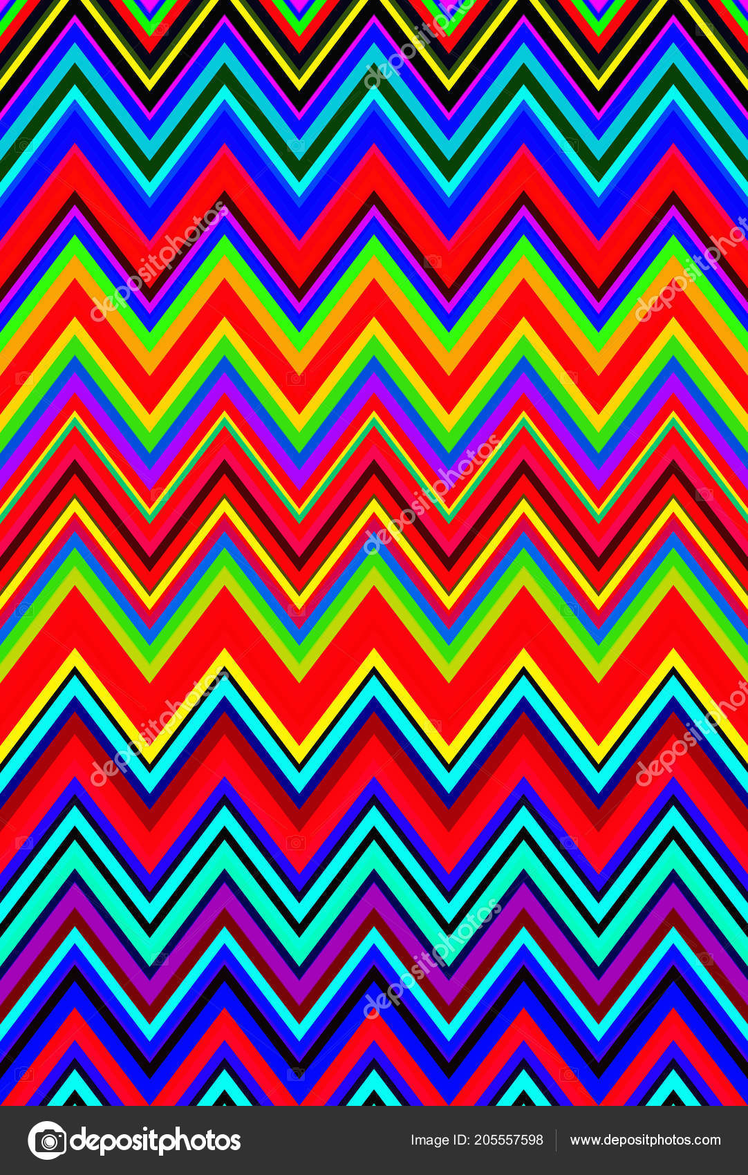 Multi Colored Chevron Pattern
