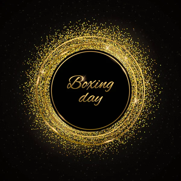 Black and gold background with glitter frame Stock Vector Image by ...