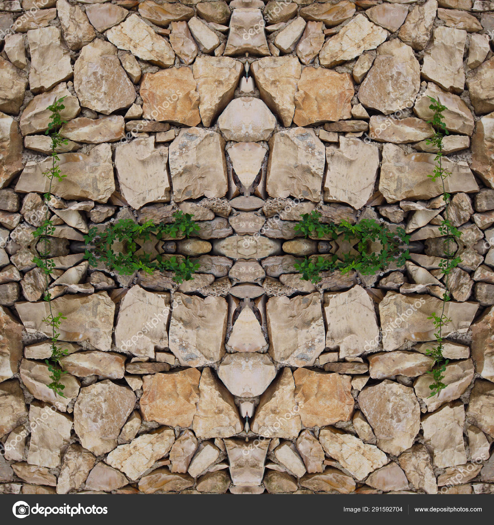 Seamless pattern of modern style design decorative real stone wall ...